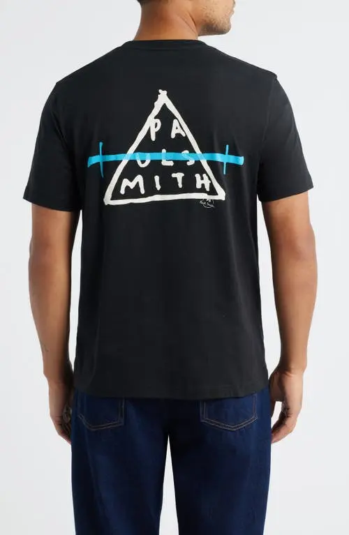 Paul Smith Regular Fit Triangle Organic Cotton Graphic T-shirt