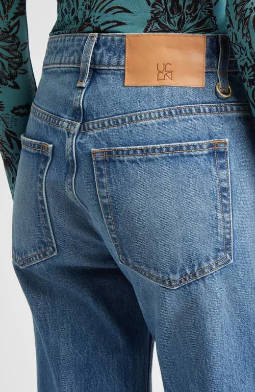 Ulla Johnson Agatha Mid-rise Straight-leg Jeans - Danube