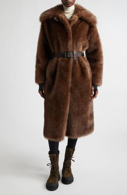 Moncler Arly Belted Long Coat