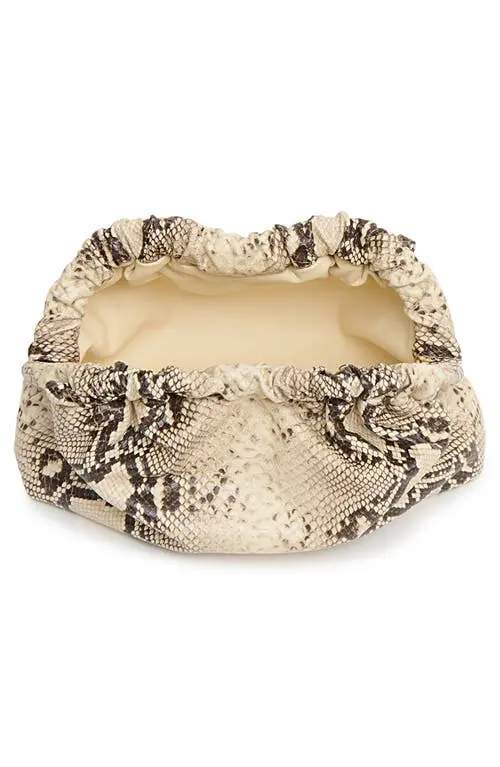 MANSUR GAVRIEL Mini Cloud Snakeskin Embossed Clutch