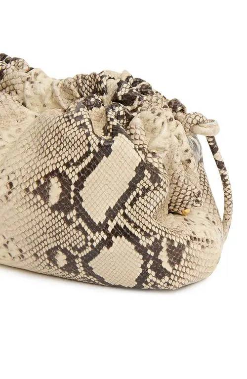 MANSUR GAVRIEL Mini Cloud Snakeskin Embossed Clutch