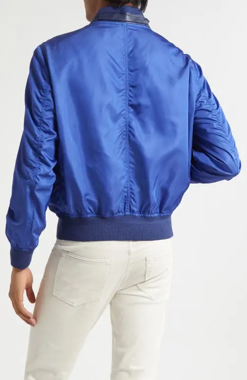 TOM FORD Technical Silk Poplin Bomber Jacket