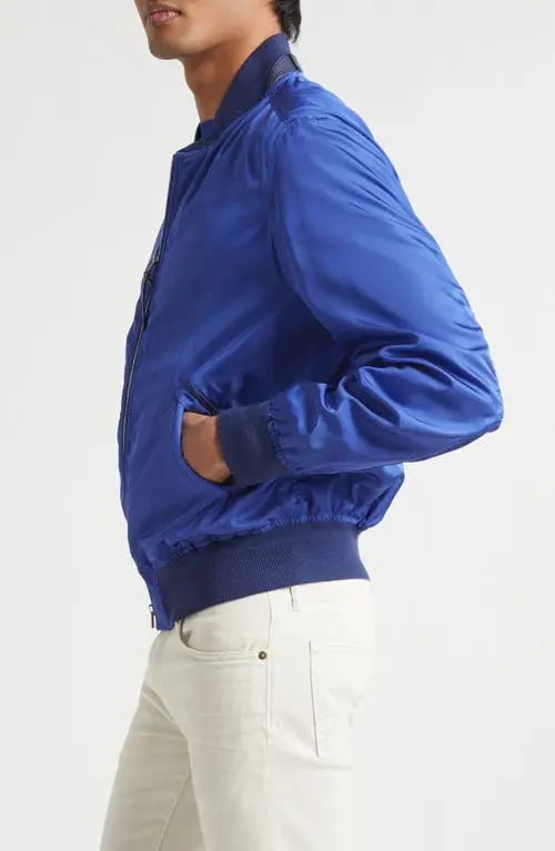 TOM FORD Technical Silk Poplin Bomber Jacket