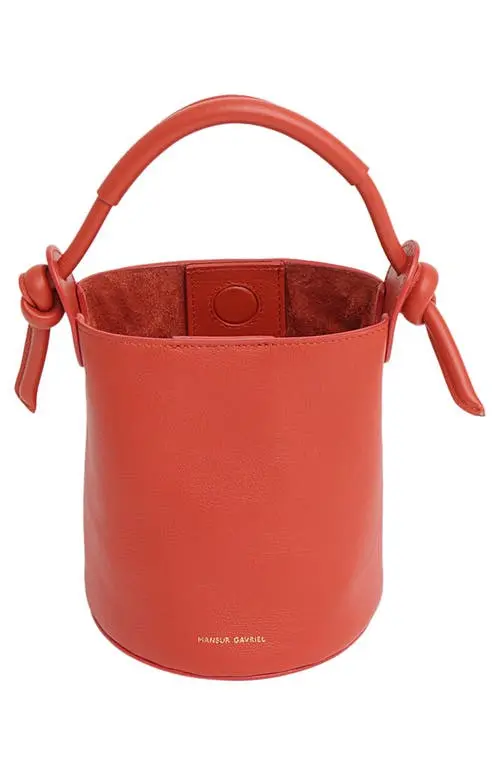 MANSUR GAVRIEL Mini Mini Fortuna Bucket Bag - Pomodoro