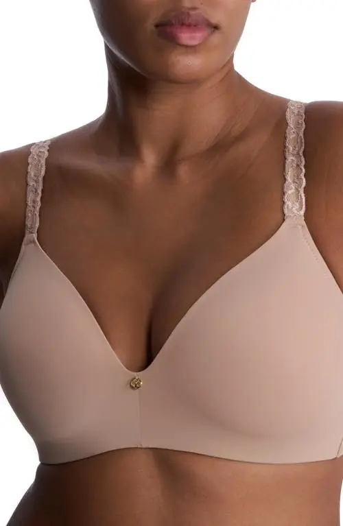 Natori Pure Luxe Wireless T-shirt Bra - Cafe