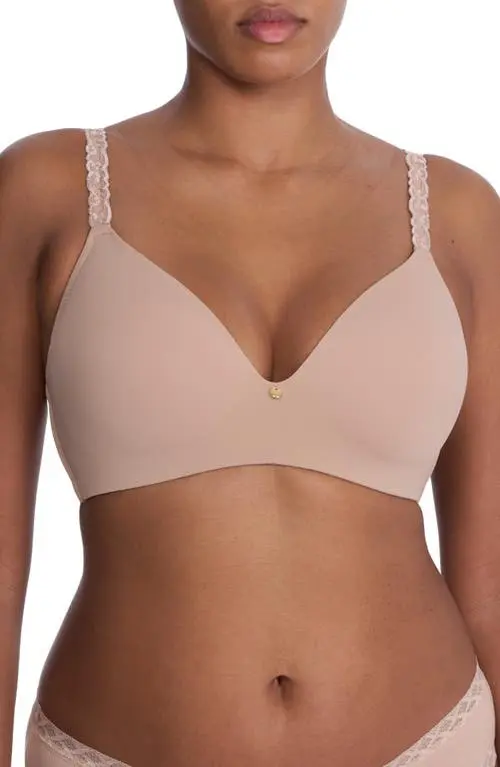 Natori Pure Luxe Wireless T-shirt Bra - Cafe