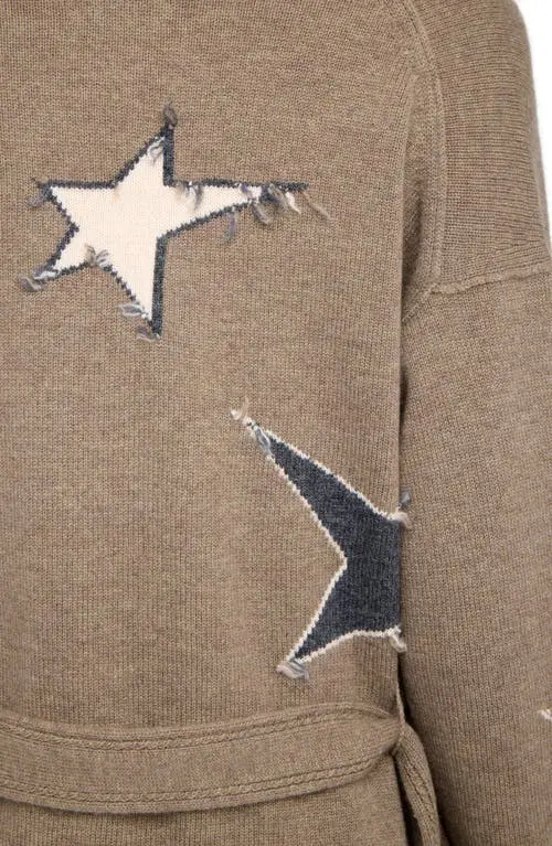 Zadig&Voltaire Outline Stars Merino Wool & Cashmere Cardigan