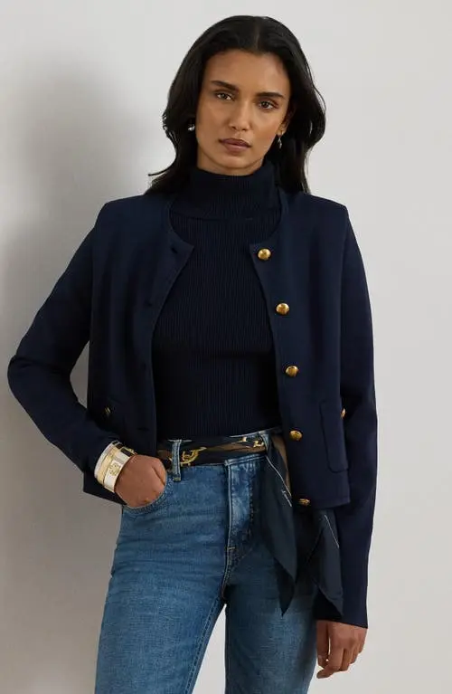 Ralph Lauren Crewneck Crop Sweater Jacket