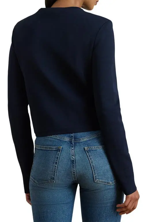 Ralph Lauren Crewneck Crop Sweater Jacket