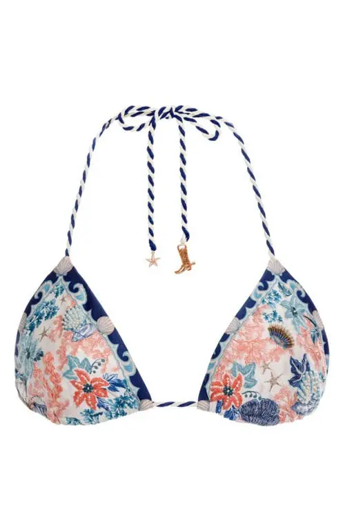 Agua Bendita Lolita Sereia Bikini Top - Blue