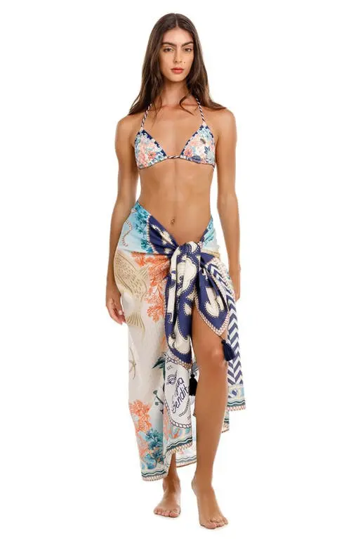 Agua Bendita Lolita Sereia Bikini Top - Blue