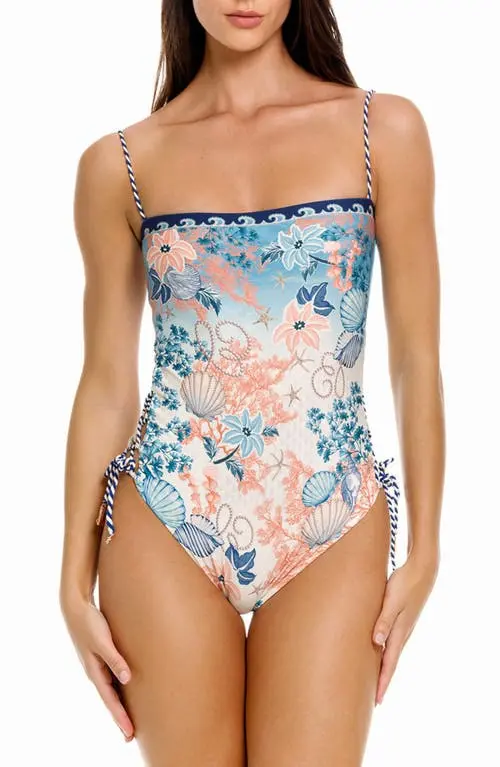 Agua Bendita Mariel Sereia Reversible One-piece Swimsuit - Blue