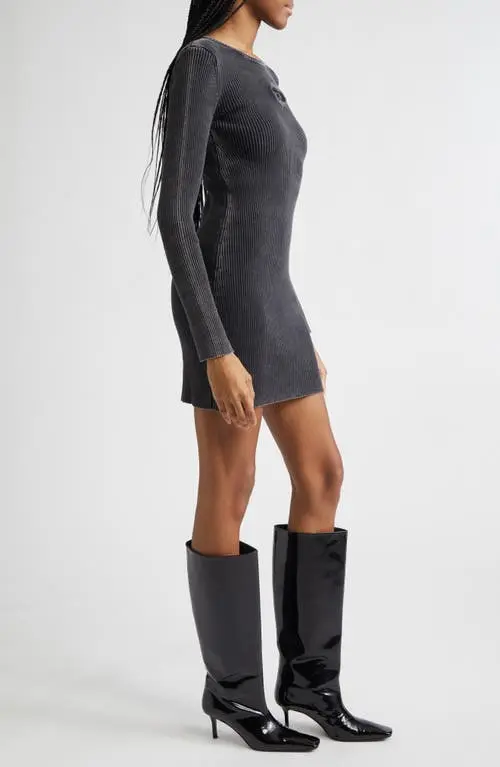 DIESEL® M-anchorage Long Sleeve Body-con Minidress