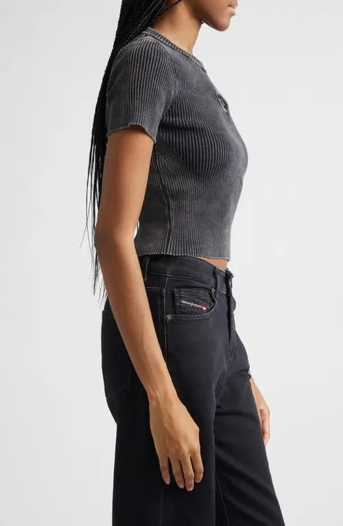 DIESEL® M-anchor-a Short Sleeve Rib Sweater