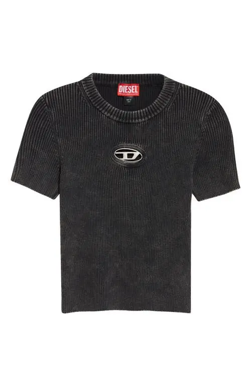 DIESEL® M-anchor-a Short Sleeve Rib Sweater