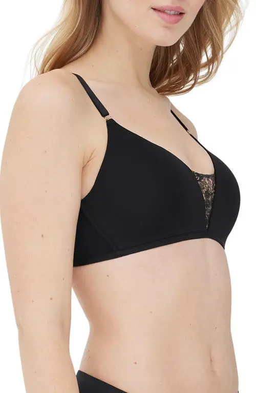 SKARLETT BLUE Entice Wireless Push-up Bra - Black/nylon