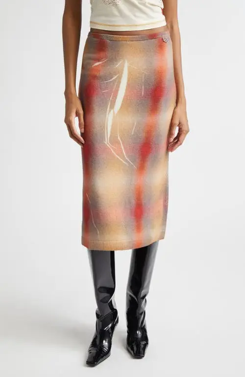 DIESEL® M-cherie Wool Midi Sweater Skirt