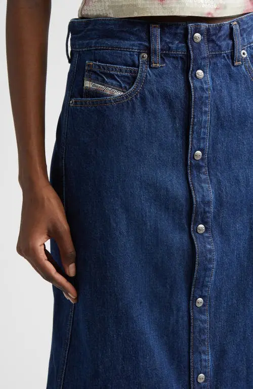 DIESEL® De-ard Midi Skirt - Denim