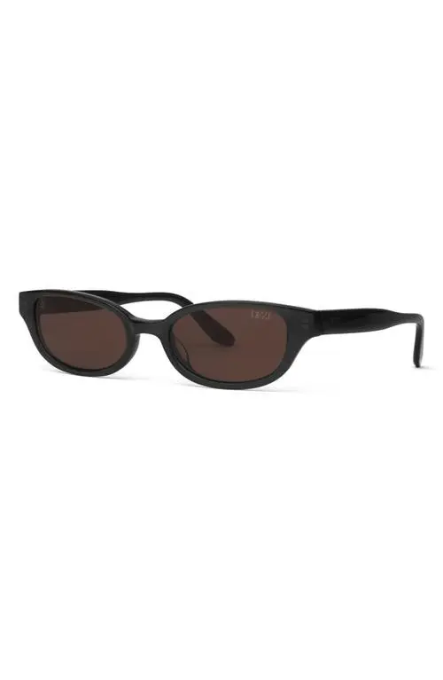 Dezi Gia Rectangular Gradient Sunglasses - Gia Black/brown