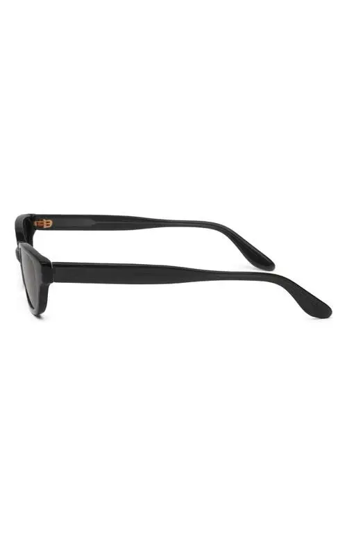 Dezi Gia Rectangular Gradient Sunglasses - Gia Black/brown