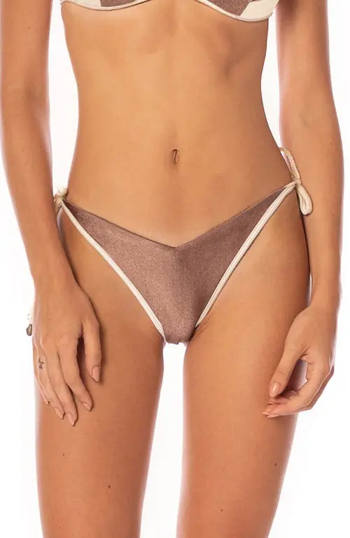 MAAJI Reversible Side Tie Bikini Bottom - Light Pastel Brown