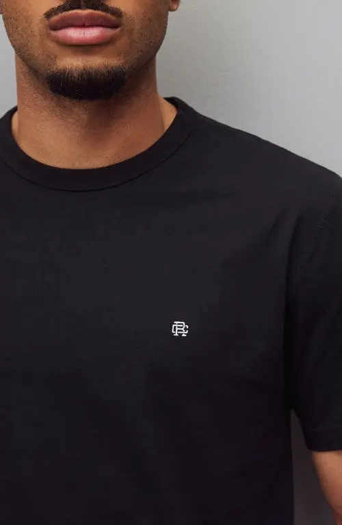 Reigning Champ Embroidered Monogram Lightweight Jersey T-shirt