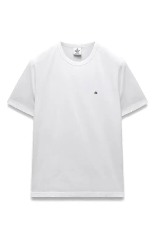 Reigning Champ Embroidered Monogram Lightweight Jersey T-shirt - White