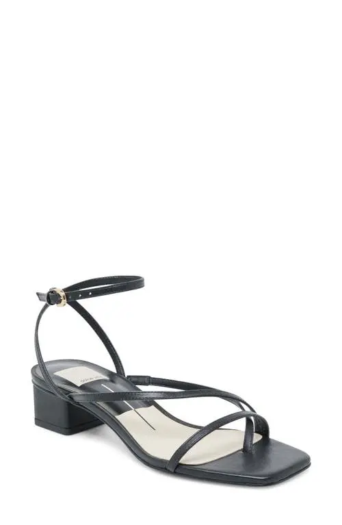 Dolce Vita Karlos Ankle Strap Sandal - Black Leather