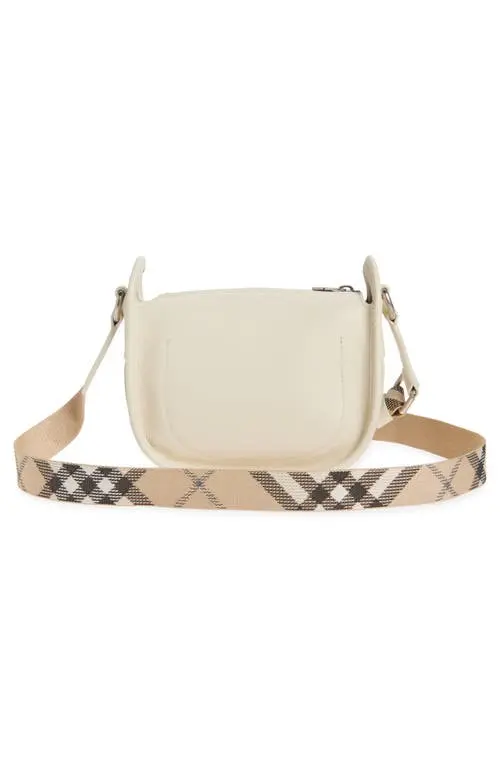 Burberry Mini B-clip Leather Crossbody Bag - Soap
