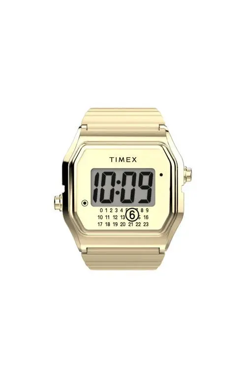 Timex® X Mm6 Maison Margiela T80 Digital Ring Watch - Gold