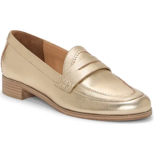 Vince Camuto Clarette Penny Loafer - Egyptian Gold