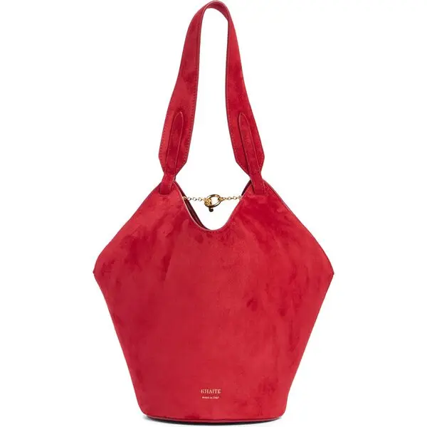 Khaite Mini Lotus Top Handle Bag - Ruby