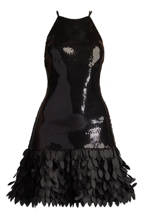 tadashi shoji black sequin dress Tadashi Shoji Black Sequin Embellished Tulle & Lace Gathered Waist Gown XL Tadashi  Shoji