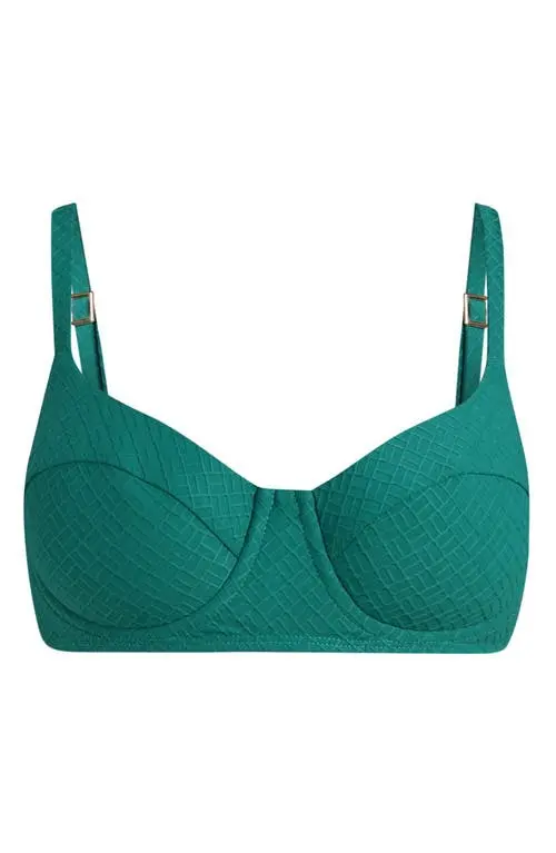 La Blanca Textured Tides Underwire Bikini Top