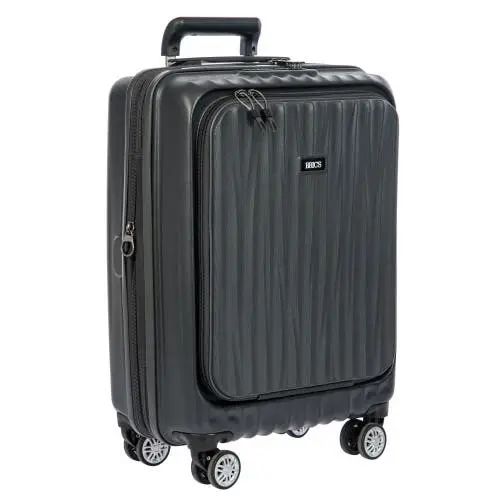 Bric'S Cervia 21" Spinner Carry-on With Front Pocket - Dark Grey