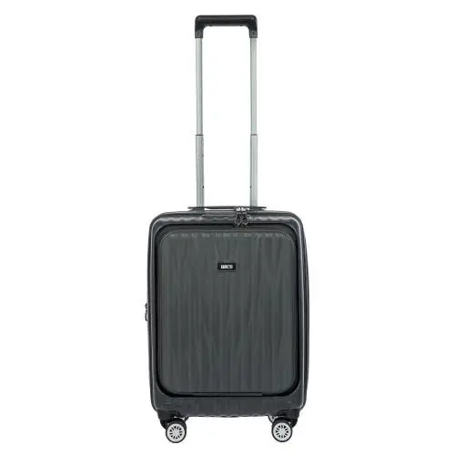Bric'S Cervia Expandable Carry-on Spinner Luggage With Front Pocket - Dark Grey