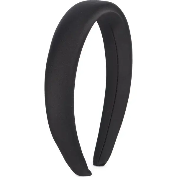Chelsea28 Puff Satin Headband - Black