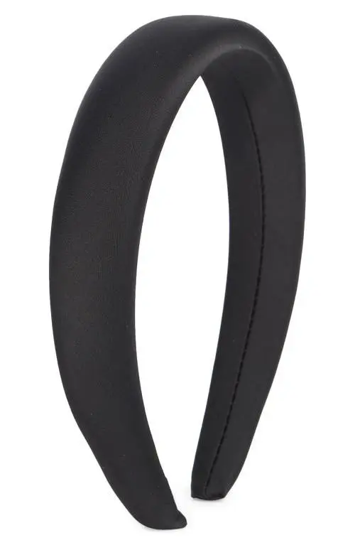 Chelsea28 Puff Satin Headband - Black