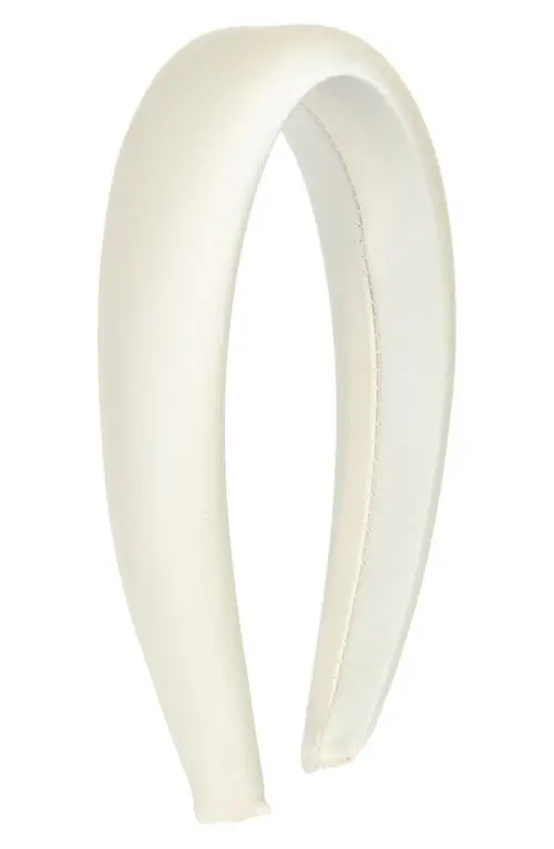Chelsea28 Puff Satin Headband - Ivory