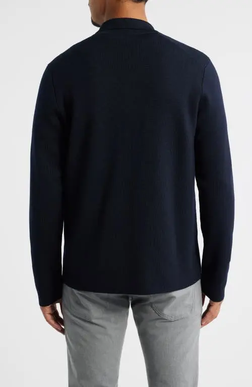 JACK VICTOR Milano Stitch Merino Wool Cardigan