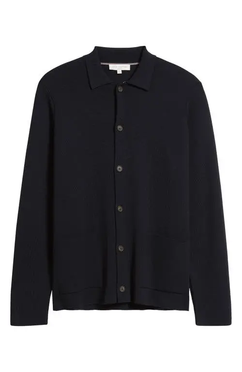 JACK VICTOR Milano Stitch Merino Wool Cardigan