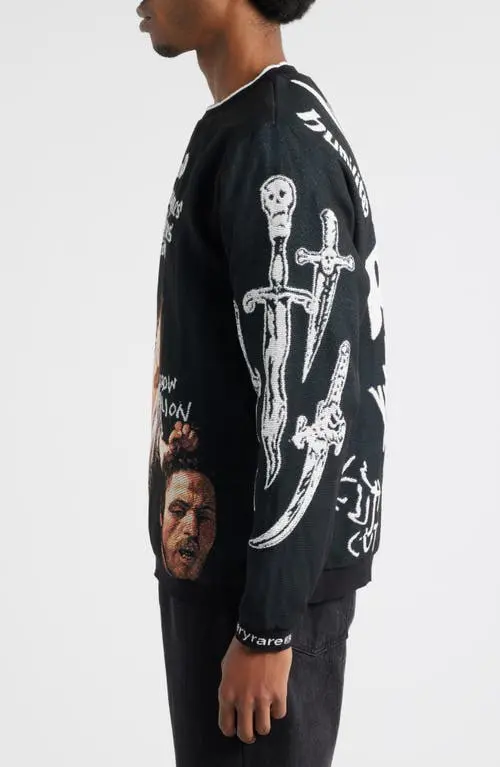 VERYRARE David Vs. Goliath Jacquard Sweatshirt