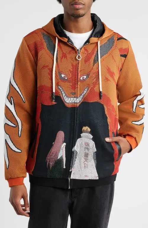 VERYRARE Printed Drawstring Hood Jacket
