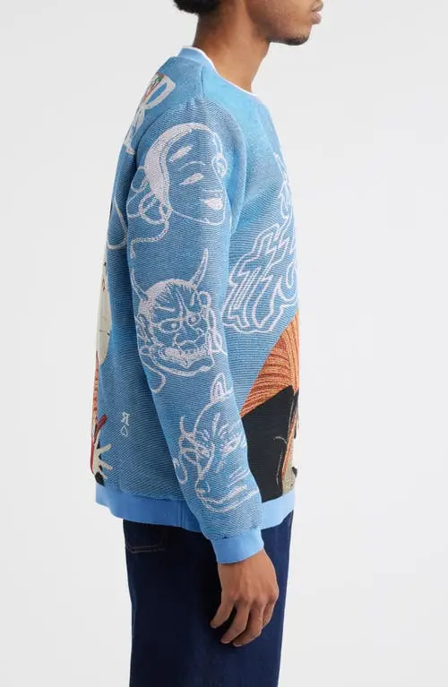 VERYRARE Yokai/kabuki Jacquard Sweatshirt