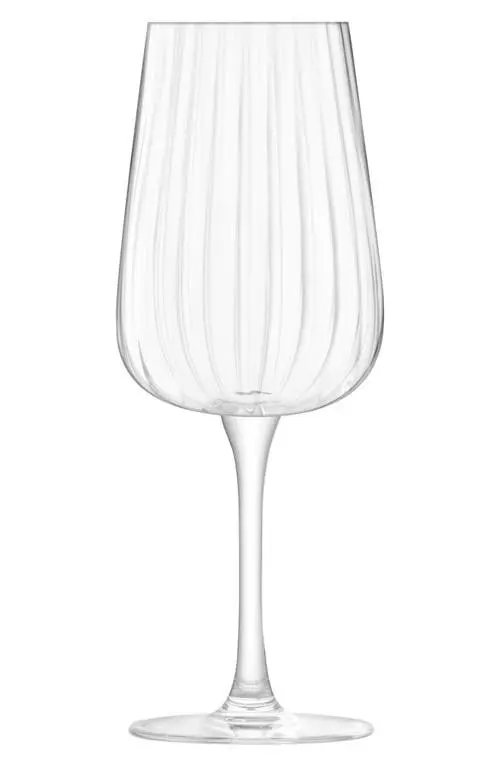 LSA Arc Flow Set Of 4 Flute Glasses - Clear