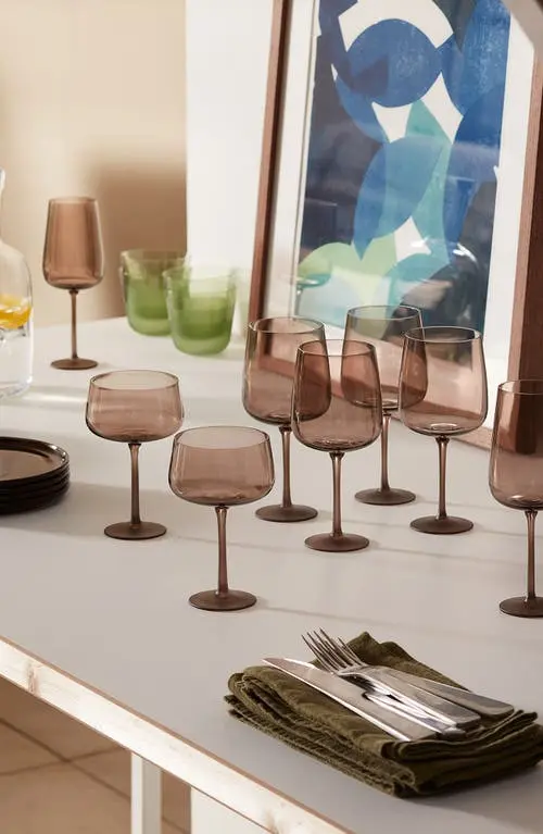 LSA Arc Contrast Set Of 4 Flute Glasses