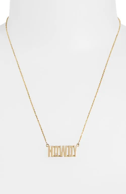 Established Diamond Pendant Necklace - Yellow Gold/howdy