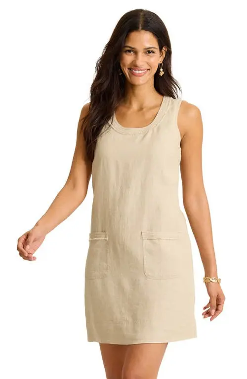 Tommy Bahama Patch Pocket Linen Shift - Natural