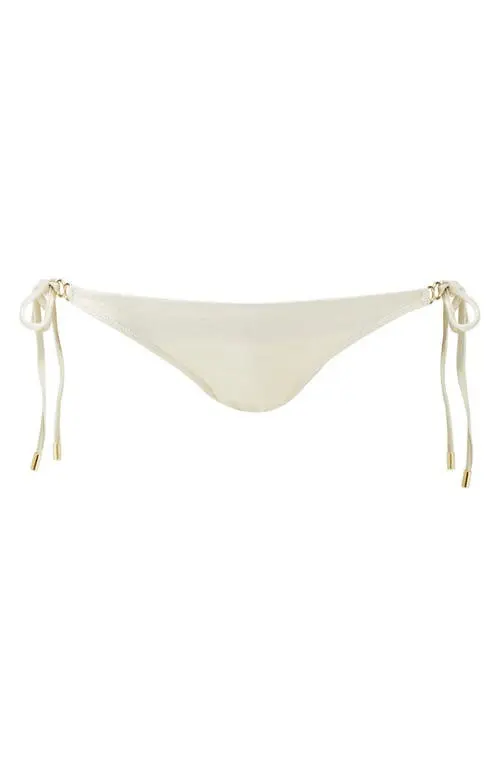 Melissa Odabash Costa Foil Bikini Bottoms - Gold