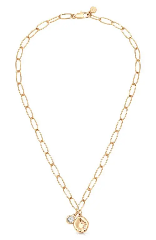 Ettika Double Charm Chain Necklace - Gold